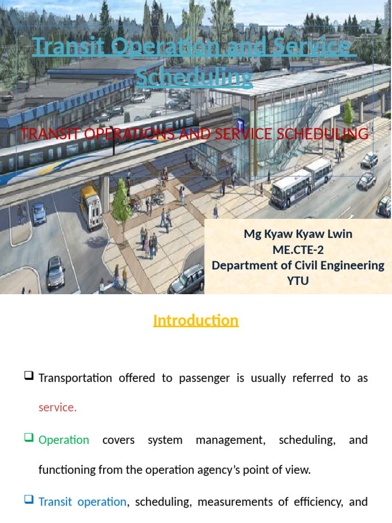 Chapter 1 (Kyaw Kyaw Lwin) | PDF | Traffic | Vehicles