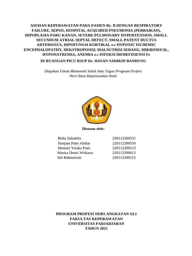 Laporan Kasus By.B PICU RSHS-1 | PDF