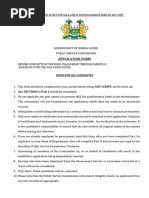 Public Service Job Application Form | PDF
