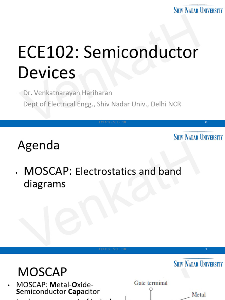 MOSCAP Fundamentals in Semiconductor Devices | PDF | Field Effect Transistor | Mosfet