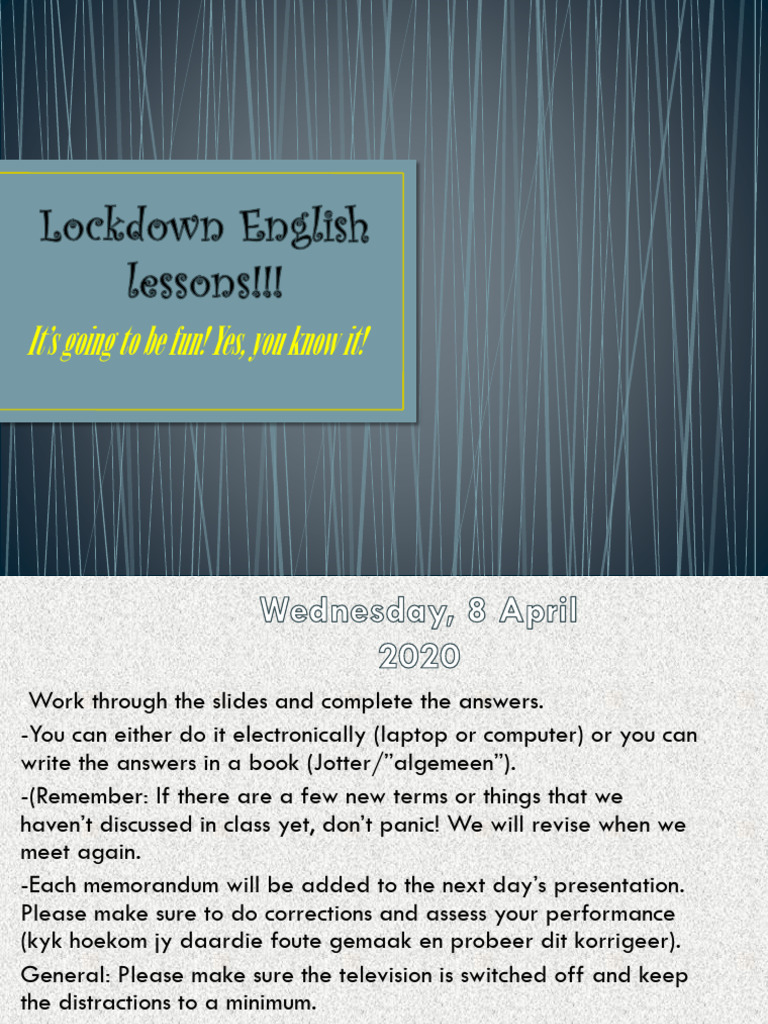 Grade 6 English Lessons!!! | PDF