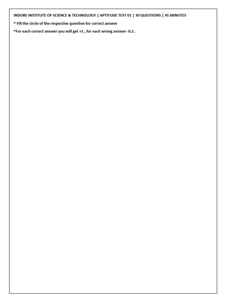 Apt Test 1 | PDF | Percentage | Arithmetic