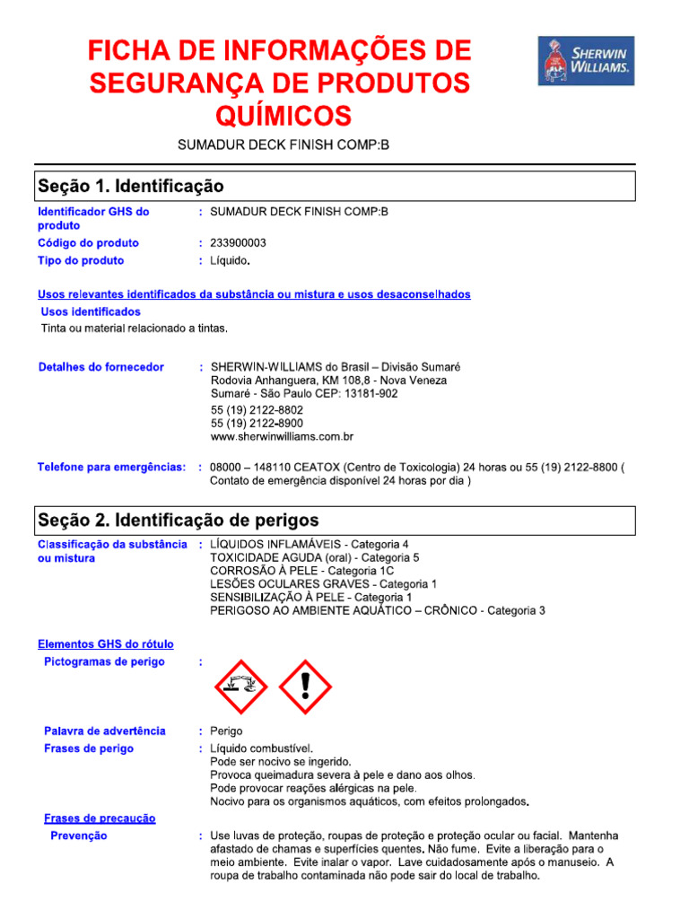 Fispq - Sumadur Deck Finish - Sherwin Williams | PDF