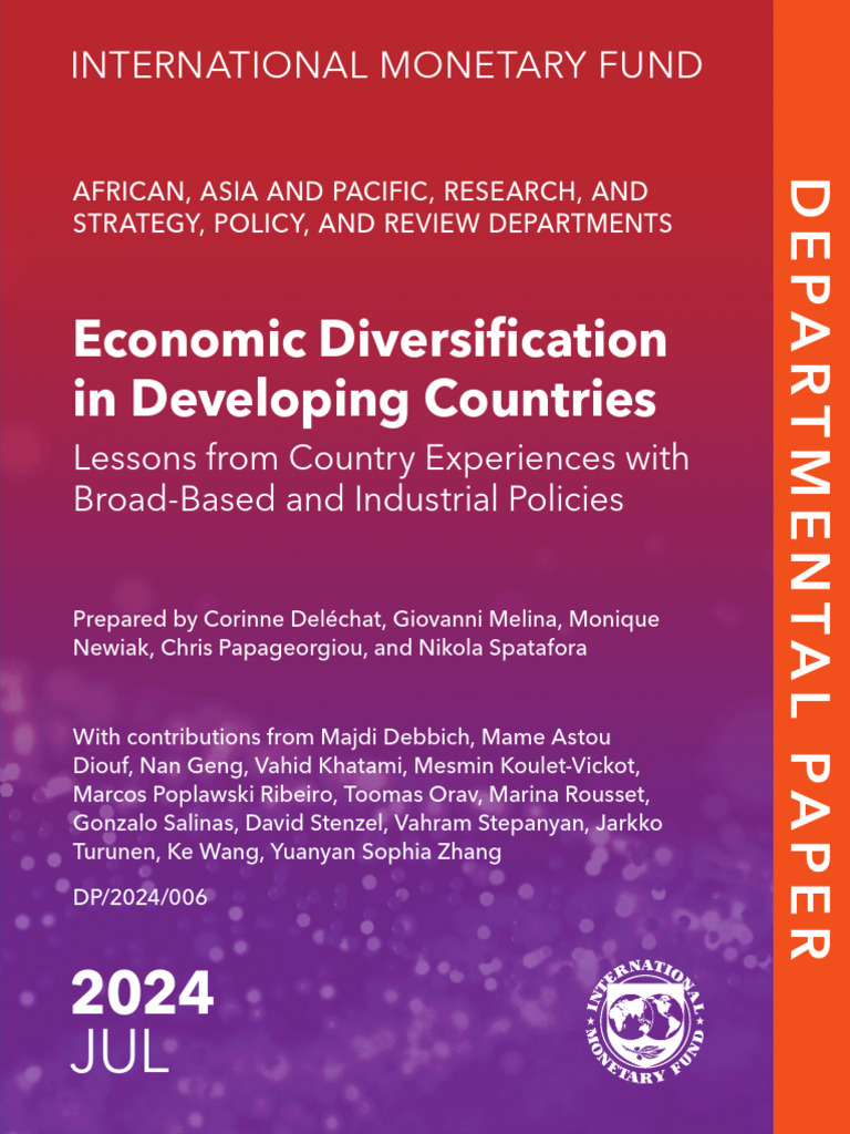 Economic Diversification in Developing Countries | PDF | Policy | Macroeconomics