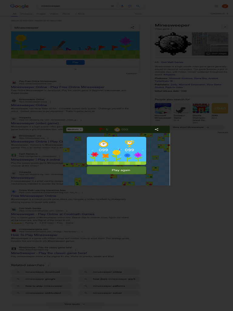 Minesweeper: Play Online for Free | PDF | Naval Mine