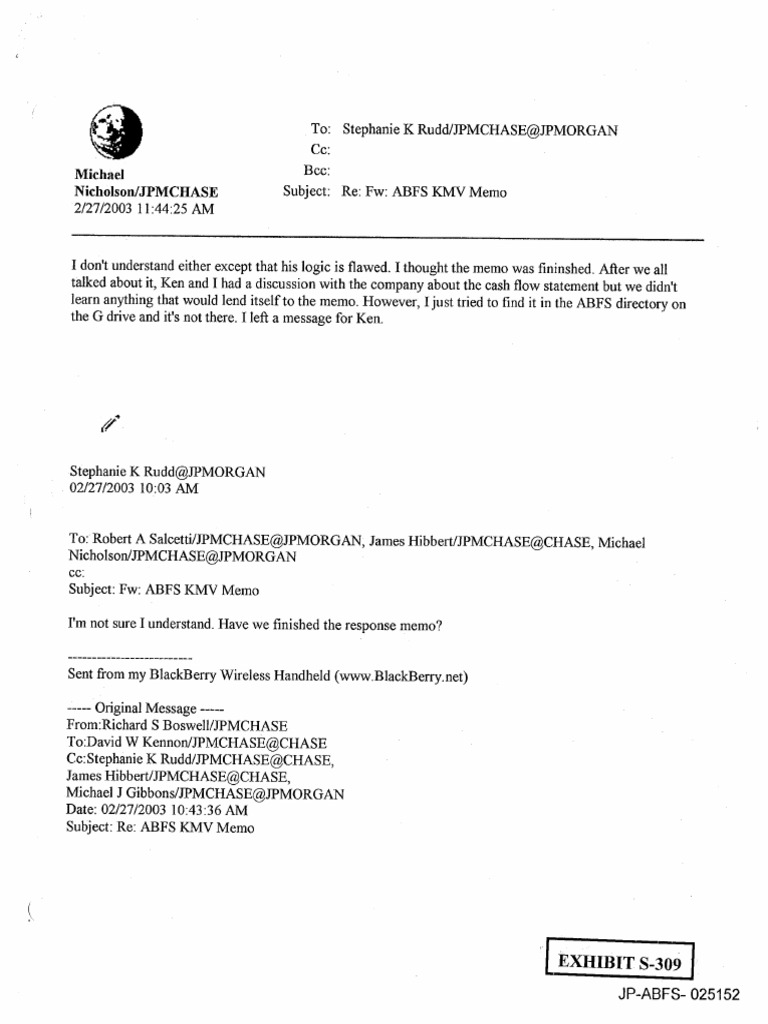 ABFS JPMorgan Memo | PDF