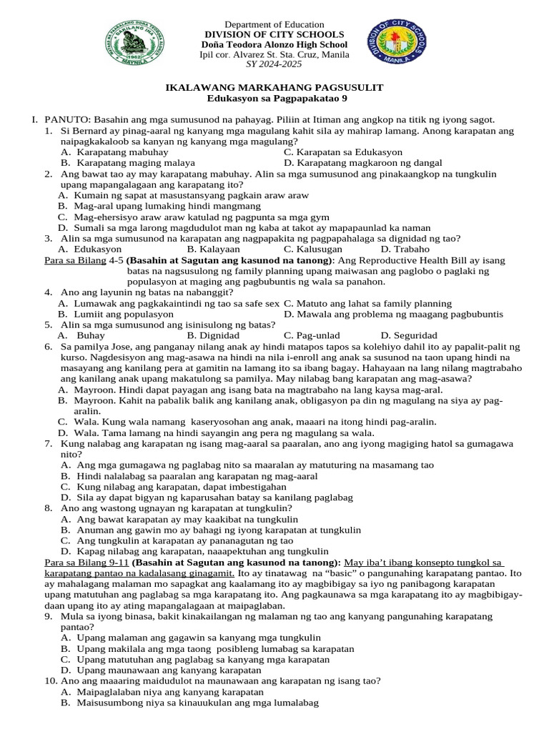 Second PT - Esp9 | PDF