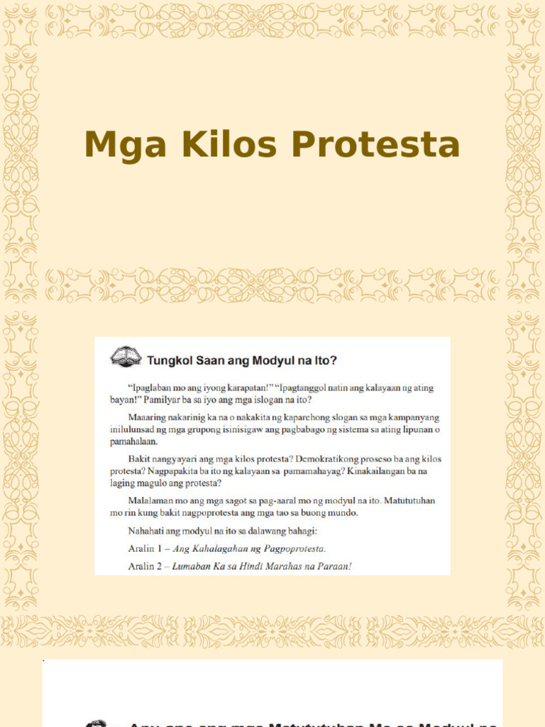 LS 5 Mga Kilos Protesta | PDF