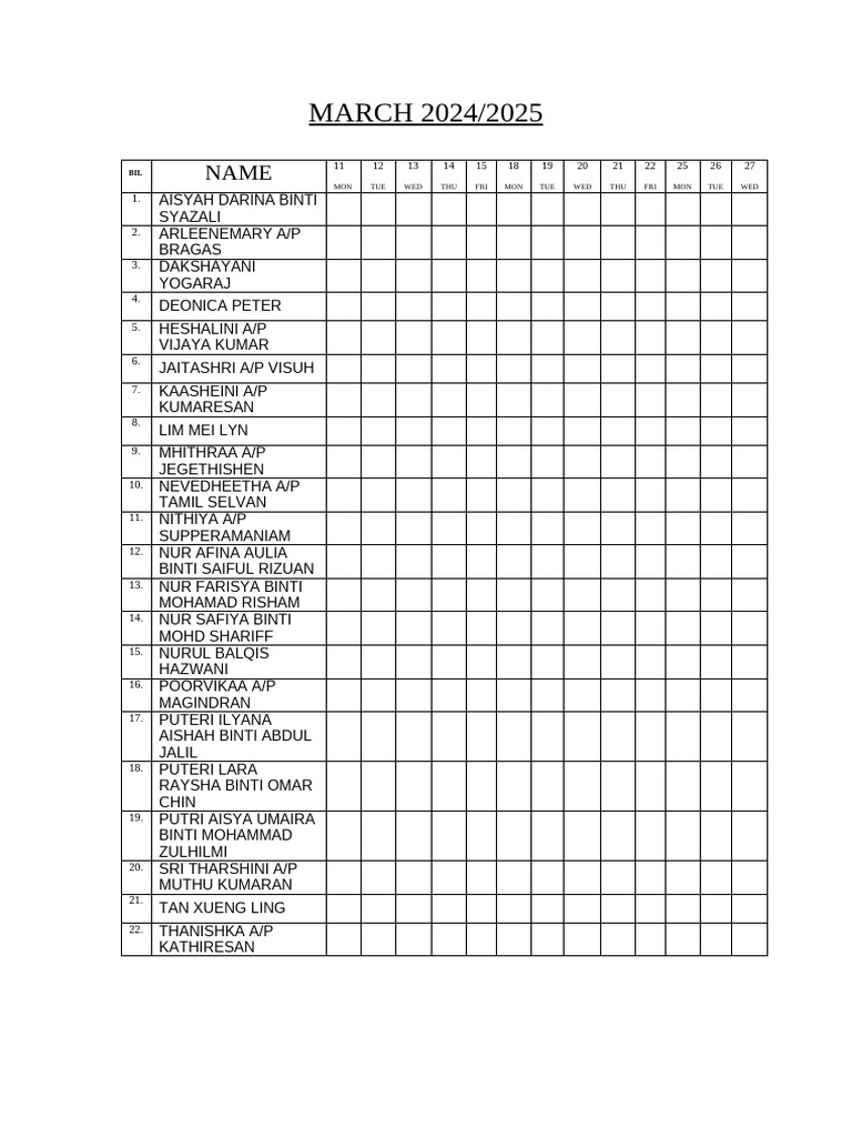 Attendance Reward Chart 2 | PDF