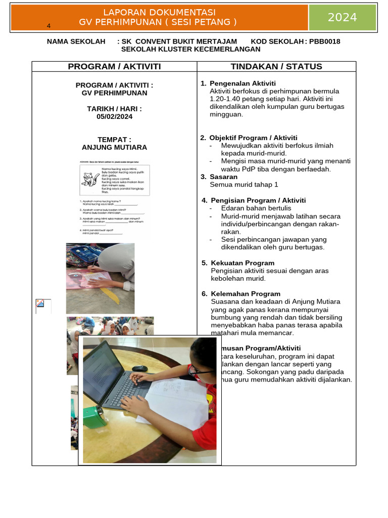LAPORAN GV PTG | PDF
