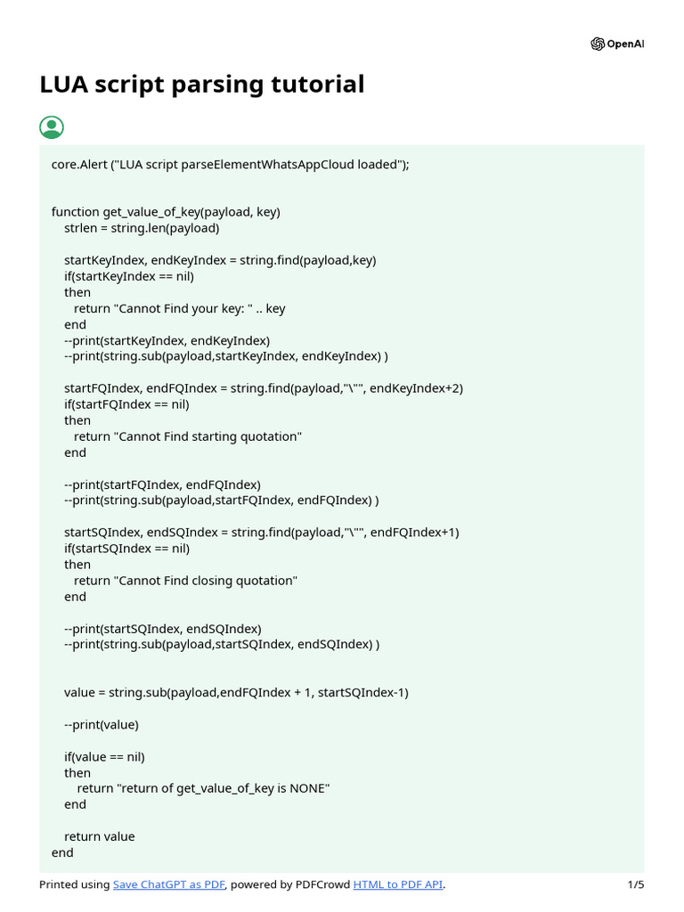 Lua Script Parsing Tutorial Pdf Load Balancing Computing Computer Engineering