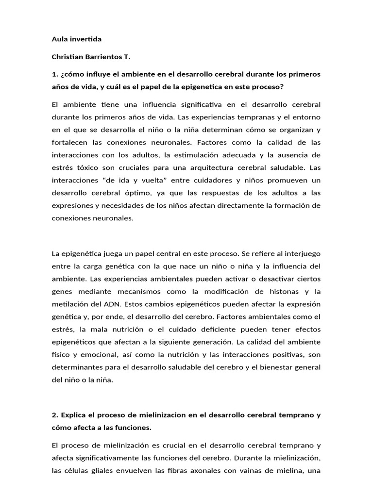 Aula Invertida | PDF | Estrés (biología) | Cerebro