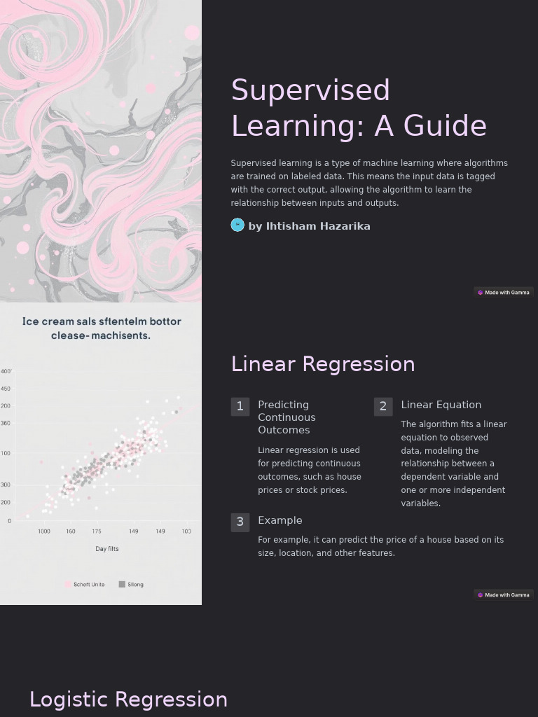 Supervised Learning a Guide | PDF | Support Vector Machine | Regression ...
