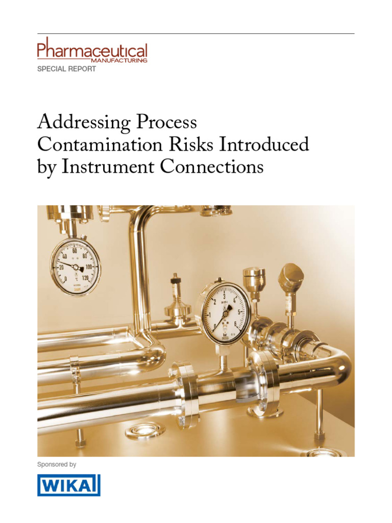 Addressing Process Contamination Risks Introduced by Instrument ...