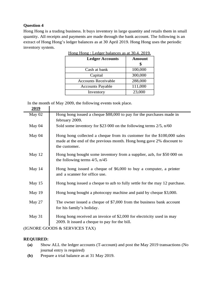 Double-Entry Ledger-Trial balance-IS-SOCIE-BS | PDF | Debits And ...