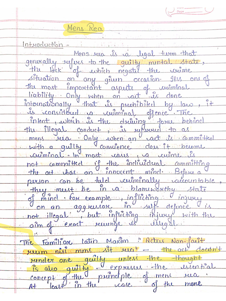 Mens Rea | PDF