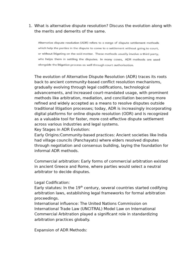 ADR | PDF | Alternative Dispute Resolution | Arbitration