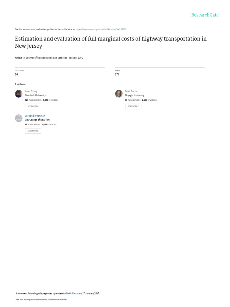 NJCOST | PDF | Road Surface | Highway