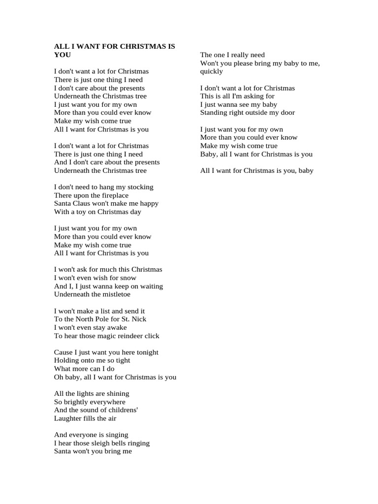 Christmas Songs - Fill in The Blanks | PDF | Santa Claus | Christmas