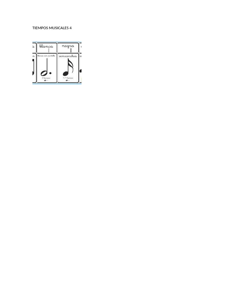 Tiempos Musicales 4 | PDF