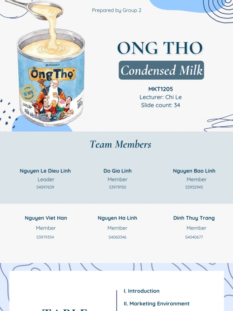 HN.G2.Coffe Bean. Ong Tho Condensed Milk | PDF