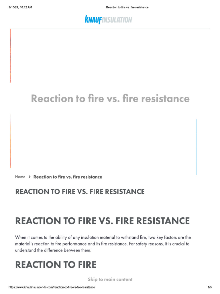 Fire Rating | PDF
