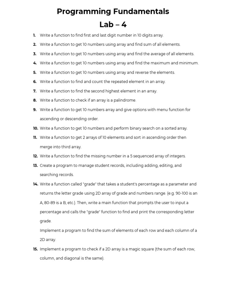 Lab-4 Task | PDF | Computers