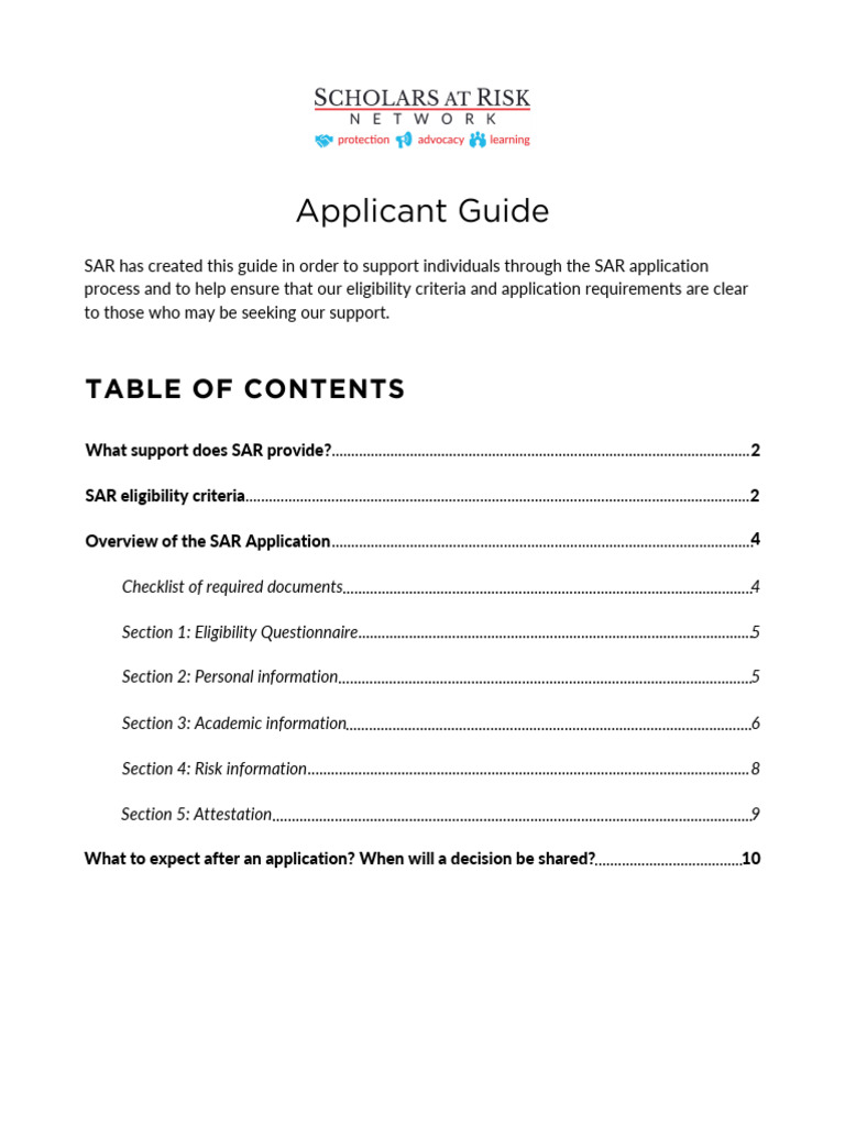 SAR Applicant Guide 2023 | PDF | Search And Rescue | Risk
