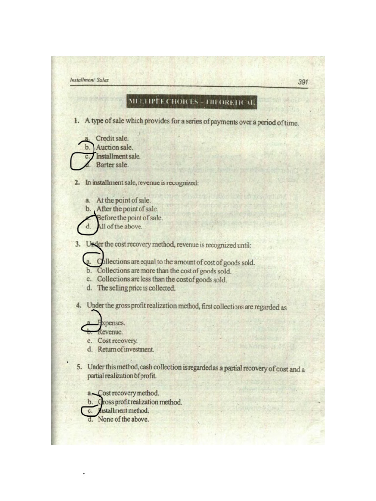 Installment Sales PDF