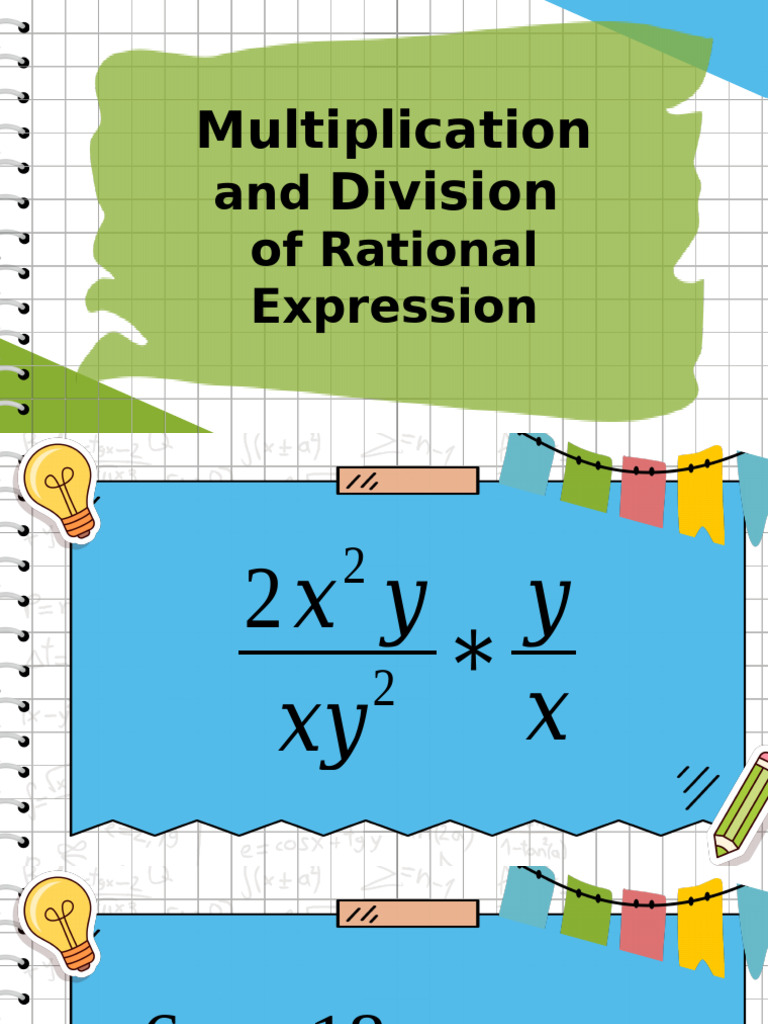 Multiplication And Division Of Rational Expressions Pdf
