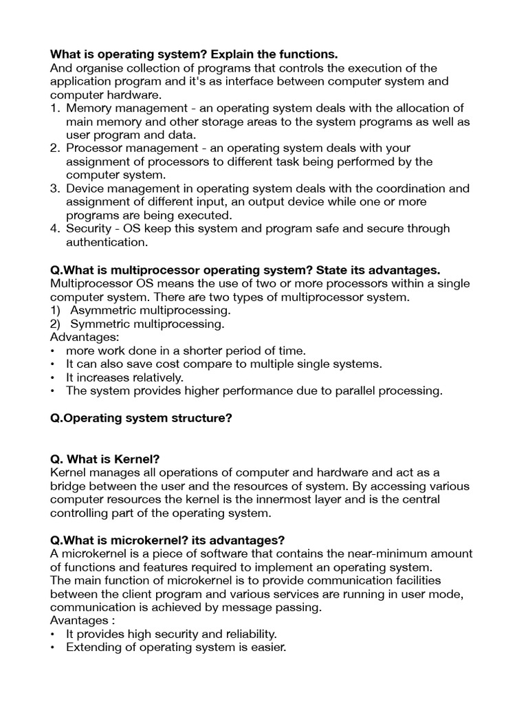 OS back | PDF | Scheduling (Computing) | Process (Computing)
