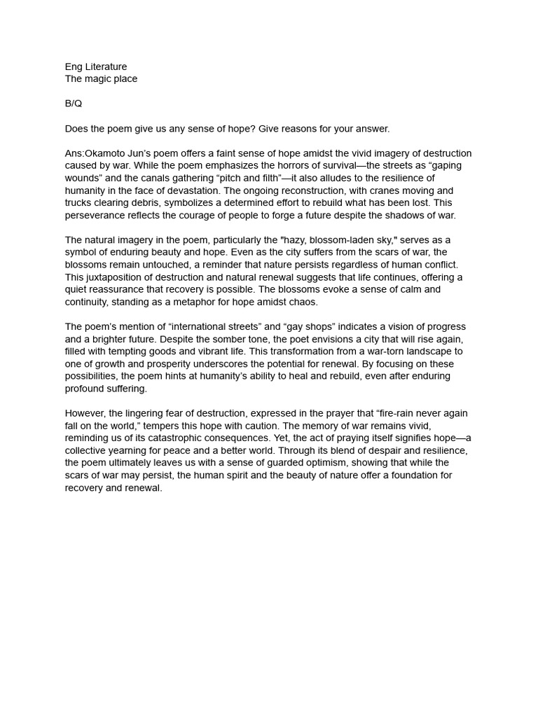 Eng Lit (Final) - 8 | PDF