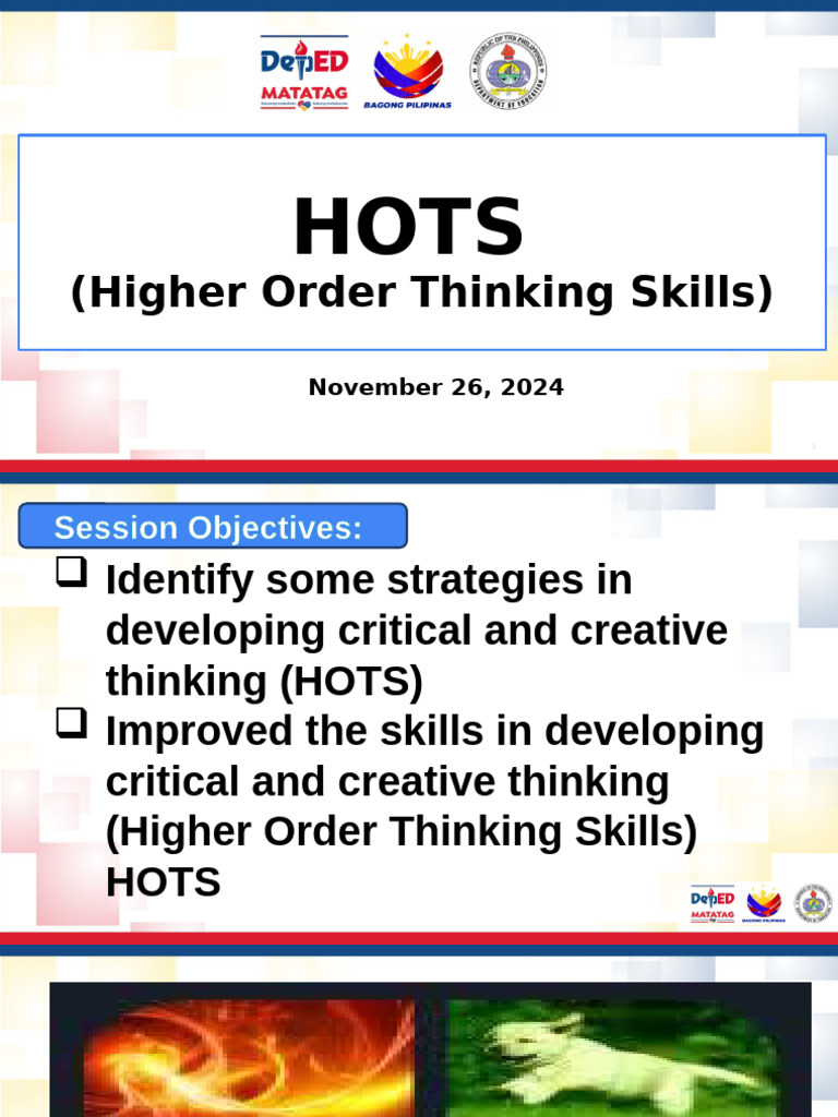 Session 9 - Higher Order Thinking Skills (HOTS) - PLP | PDF | Thought ...