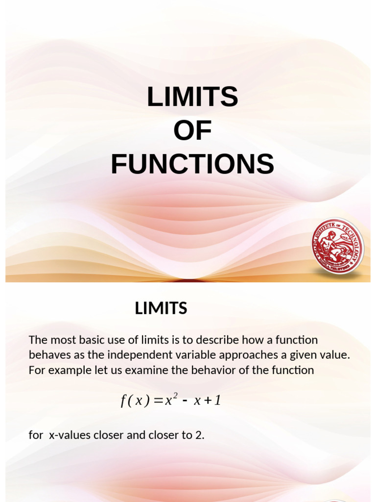 Lesson 1 - One-Sided Limits Limits at Infinity | PDF | Mathematical ...