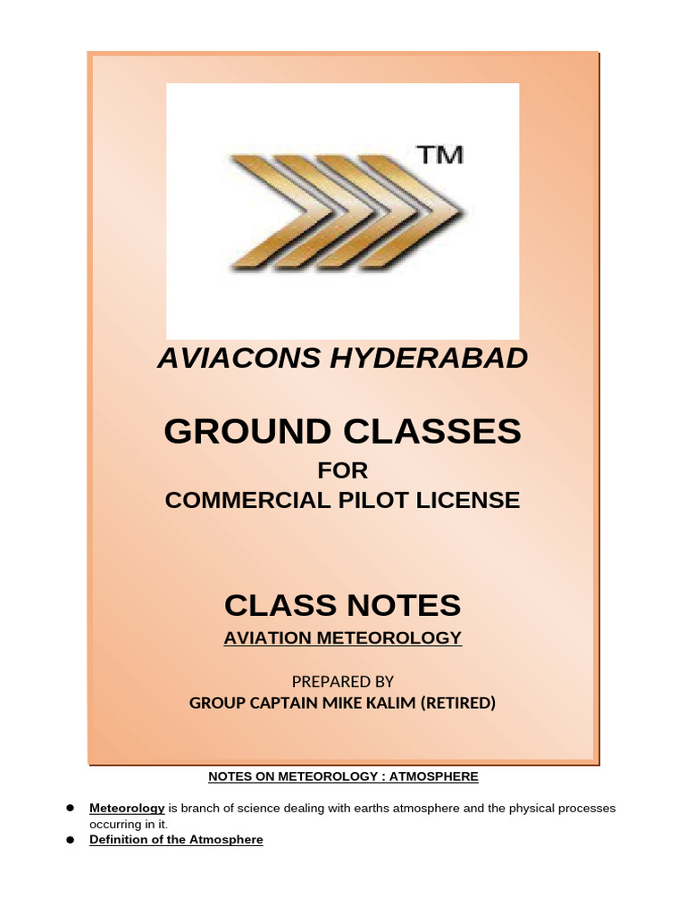 Met Notes | PDF | Atmosphere Of Earth | Humidity