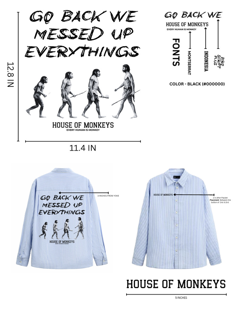 Detail Guide For Printing A Shirt | PDF