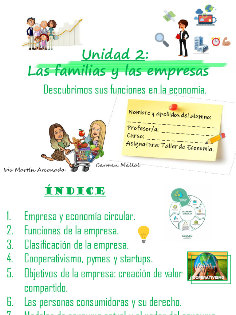 Unidad Didactica 2 Las Familias y Las Empresas Cuaderno Del Alumno ...
