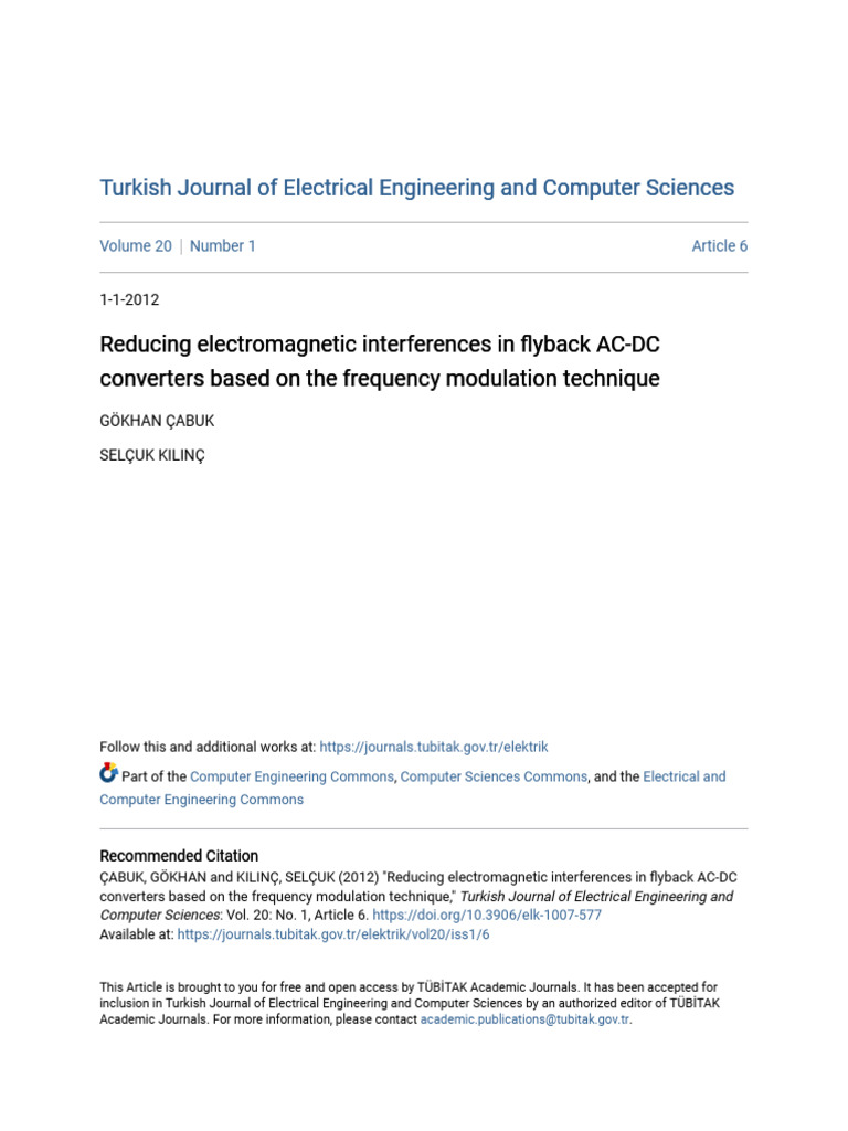 Reducing Electromagnetic Interferences | PDF | Frequency Modulation | Electromagnetic Interference