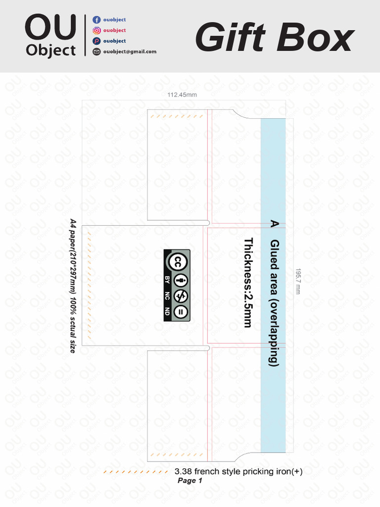 25 Gift-Box Pattern | PDF
