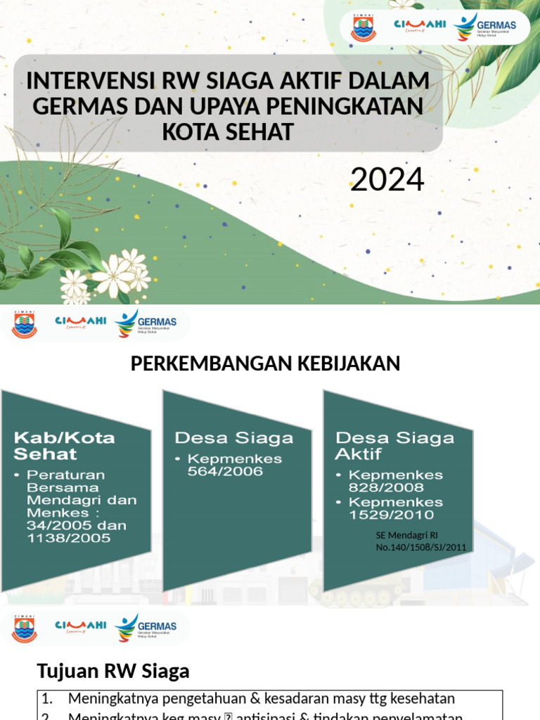 Intervensi RW Siaga Aktif | PDF