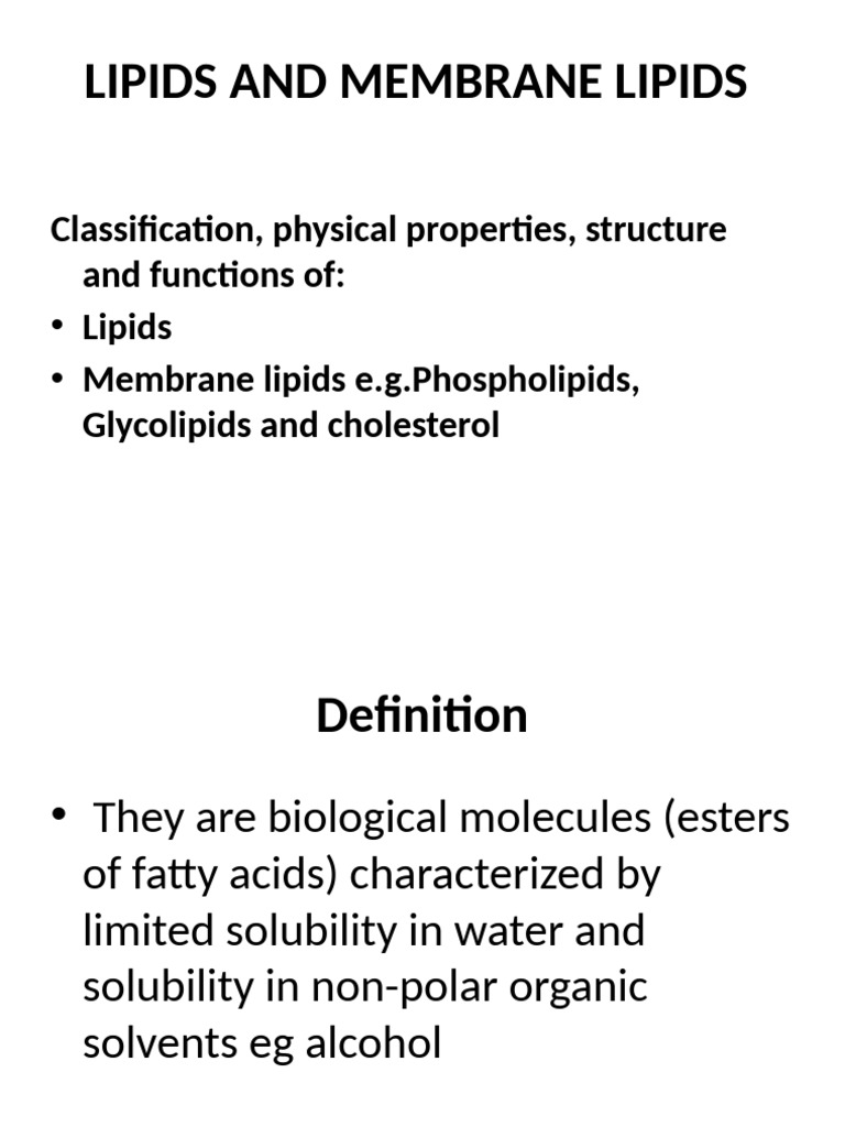 Lipids 1 | PDF | Lipid | Fatty Acid