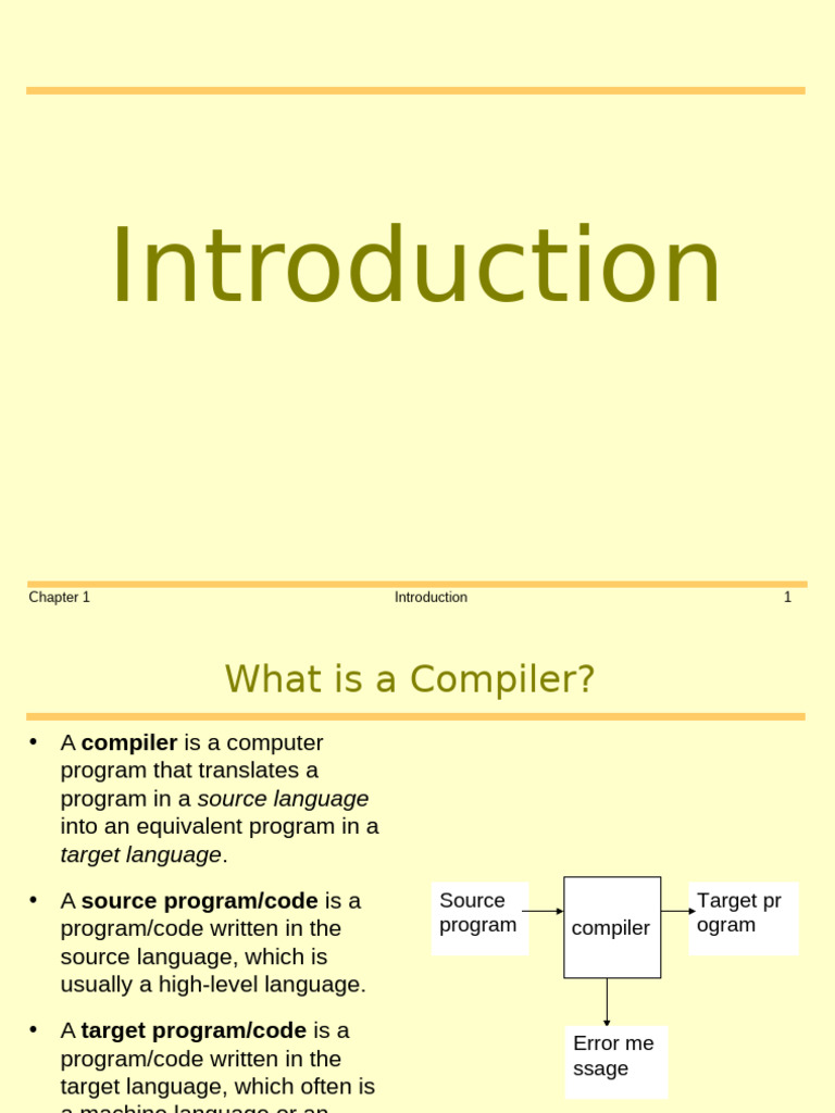 1 Intro | PDF | Parsing | Compiler 1 Intro | PDF | Parsing | Compiler