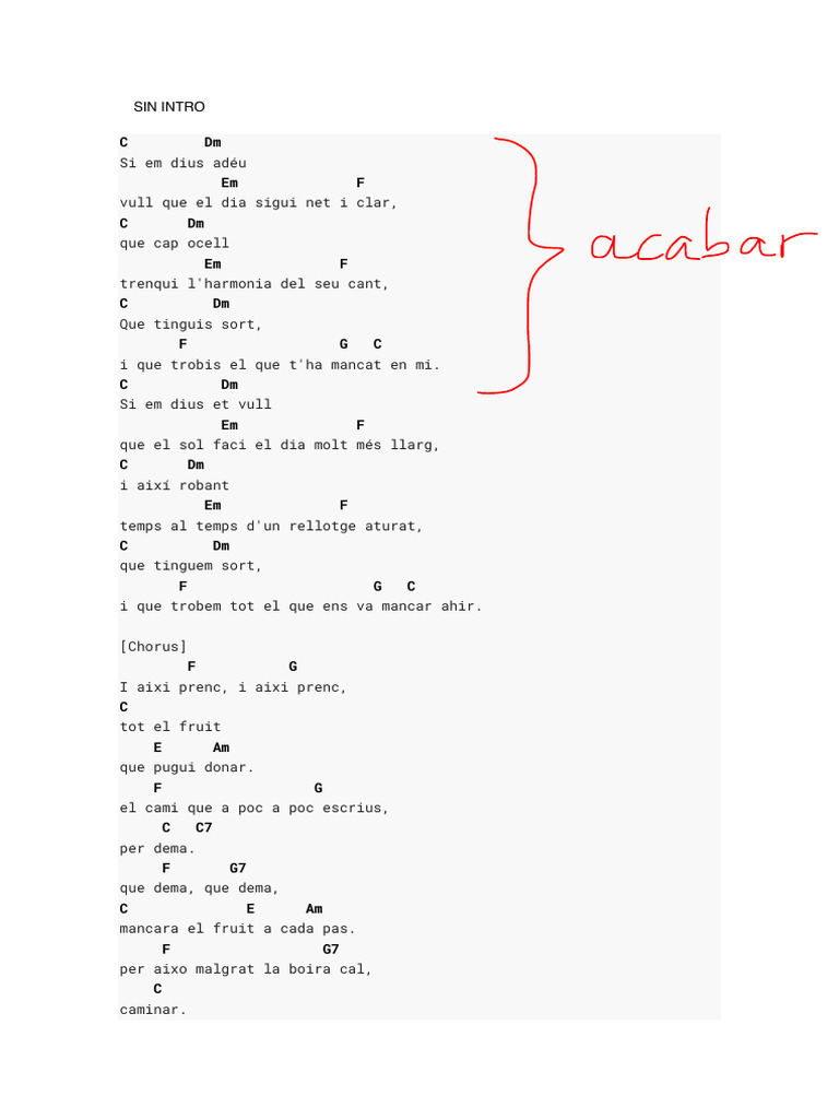 Que Tinguem Sort | PDF
