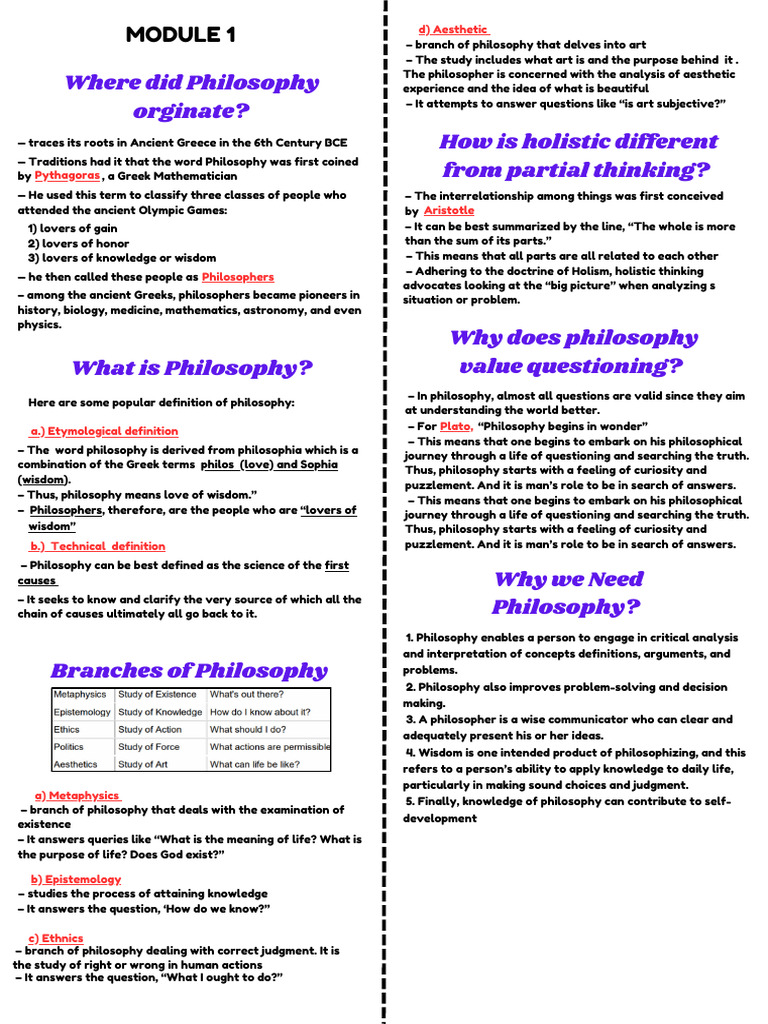 Philo Pdf Reason Truth