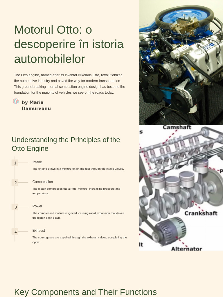 The Otto Engine A Breakthrough in Automotive History | PDF | Engines ...