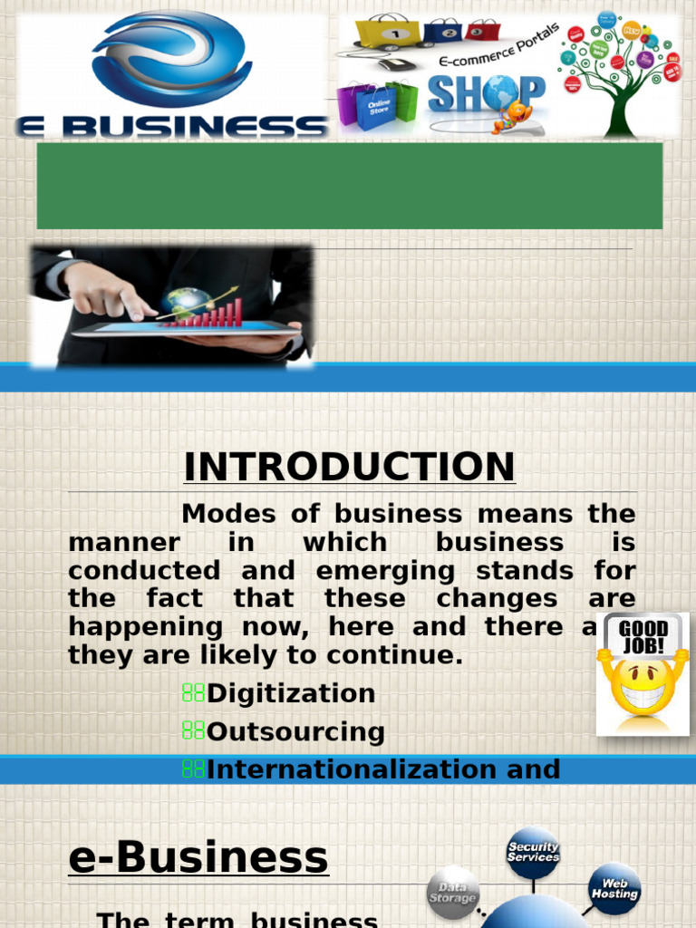 Emerging Business Modes: e-Business Insights | PDF | E Commerce ...