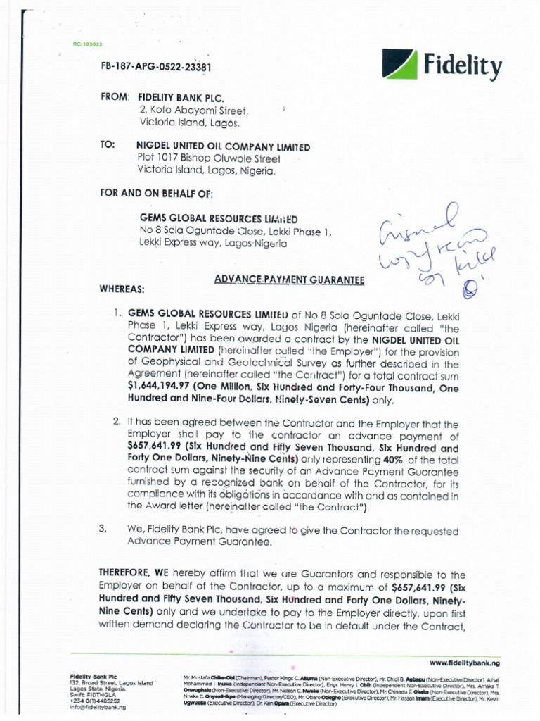 Fidelity Letter 290622 | PDF