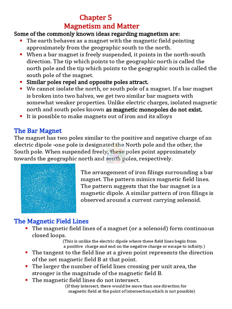 Magnetism Notes | PDF | Magnetism | Magnetization