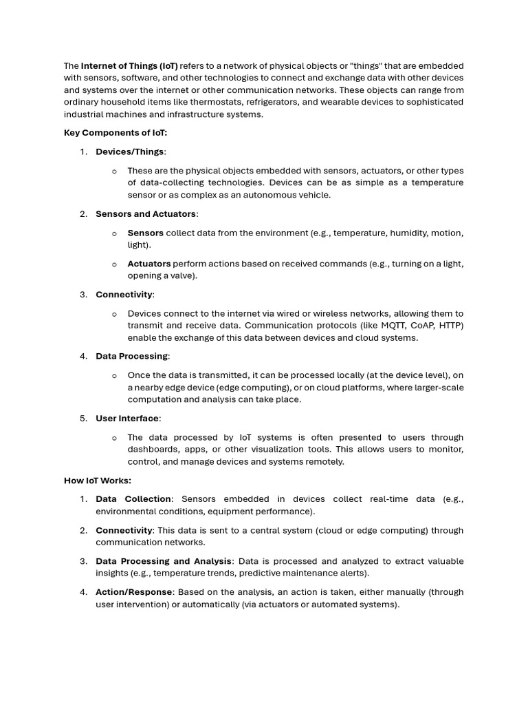 Internet of Things - Merged | PDF | Internet Of Things | Computer Network