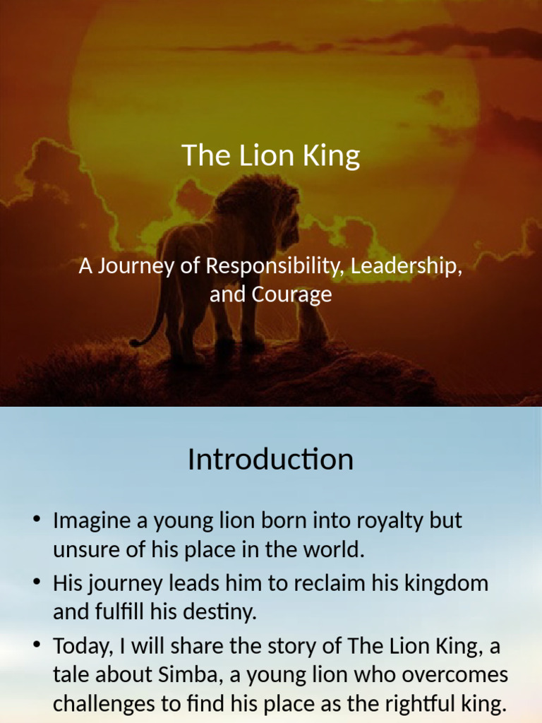The Lion King | PDF | Young Adult | Classics